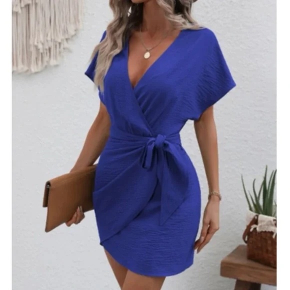 BellanBlue | Dresses | Classic Surplice Wrap Mini Dress | Poshmark